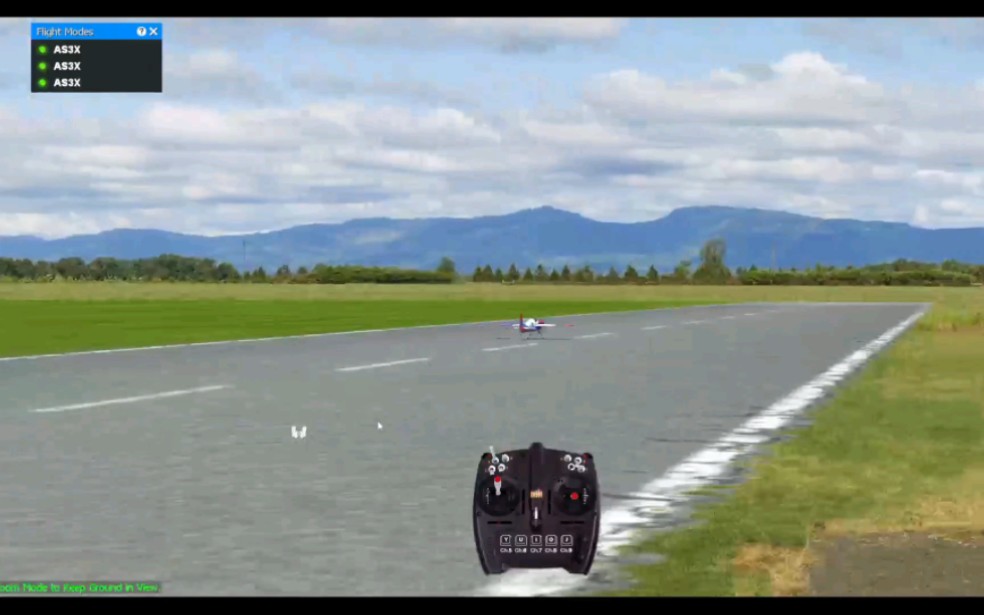 【航模】模拟器飞行 三月雨(片段)