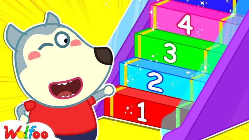 沃夫逛超市学习数数 竟用数字帮助迷路的小金鱼回到家 真是太棒了