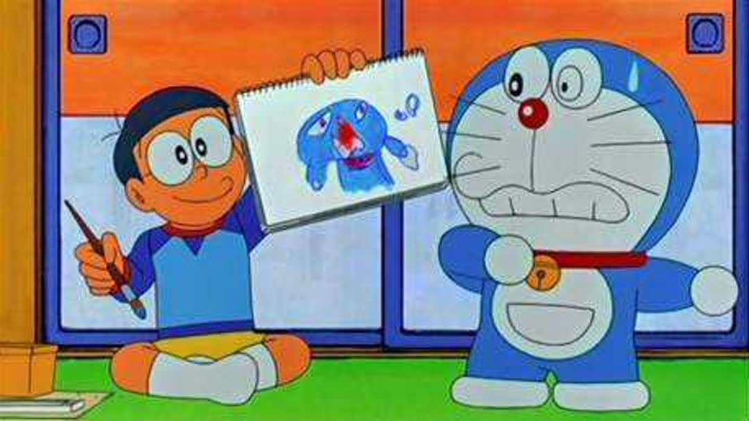 哆啦A梦:大雄把哆啦A梦画了出来,结果在道具的作用被大家称赞!