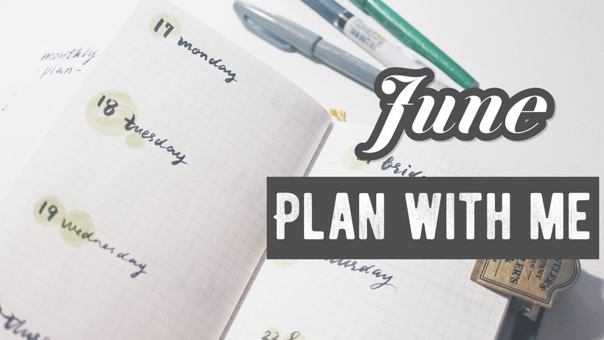 6月BUJO手帐规划 | 极简子弹笔记排版 | 4个简单排版