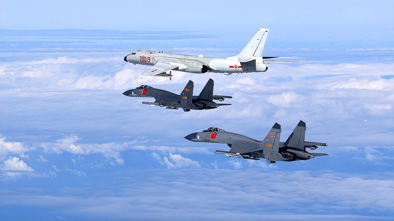 俯瞰澎湖！台军方称15日发现30架次解放军军机巡台