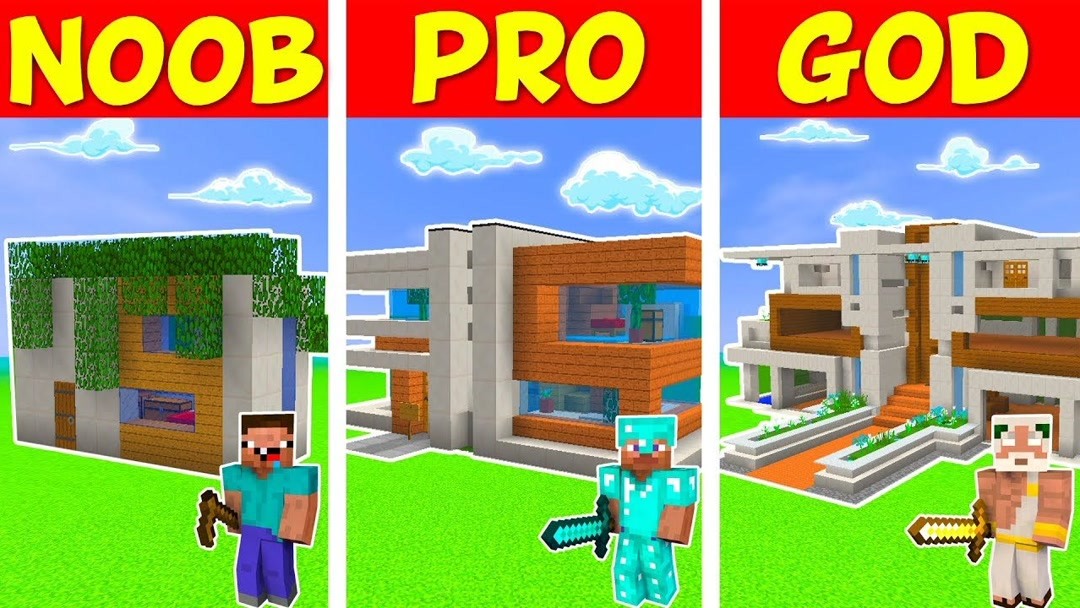 我的世界:现代风格豪华别墅设计比赛