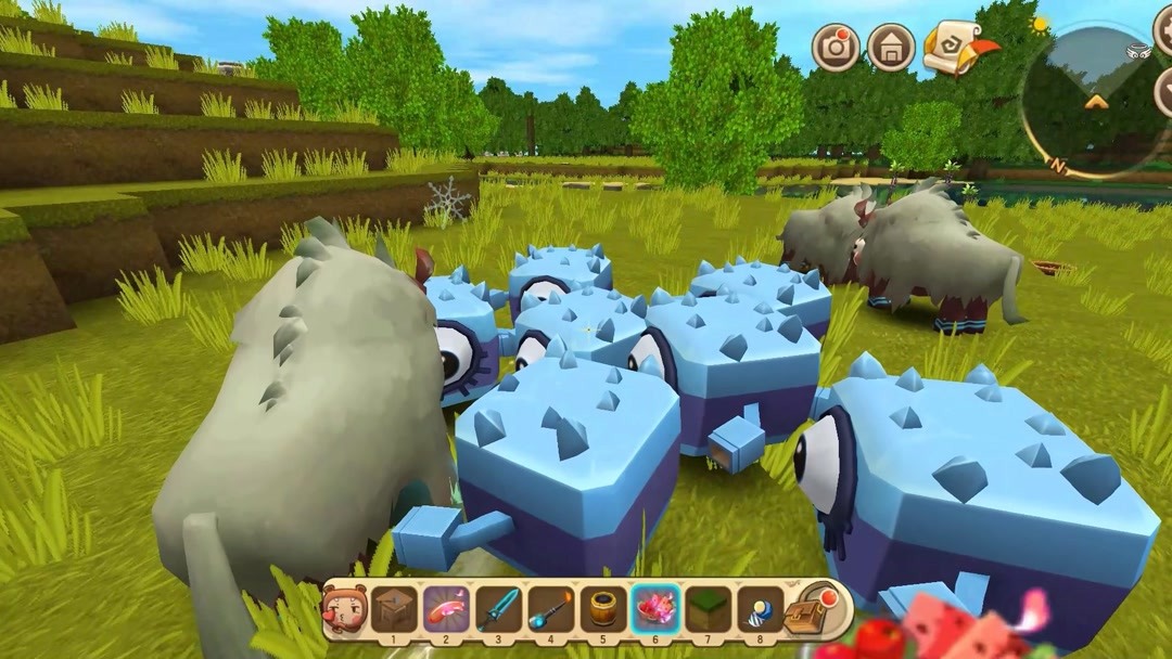 迷你世界;带领一群萌眼咚咚来到大草原