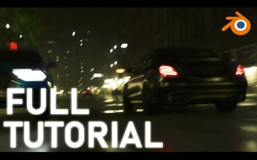 blender4.0真实汽车行驶动画制作全流程