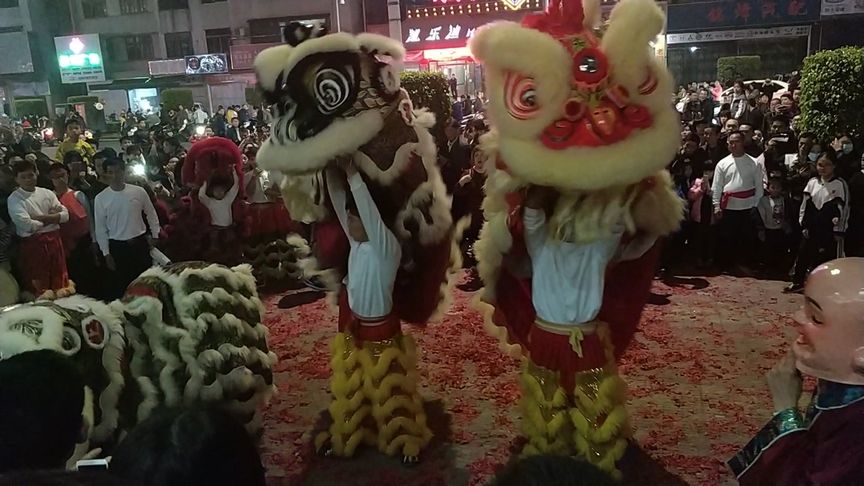 一起来观赏潮汕地区的风俗:迎老爷 舞狮