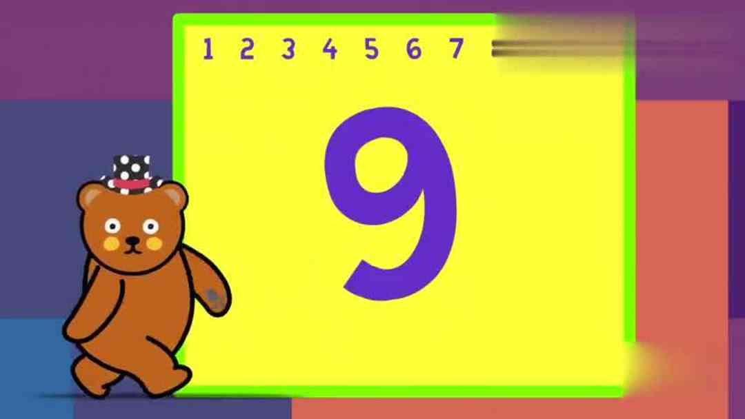 早教学习,教小宝宝认识数字的英文读法和中文读法