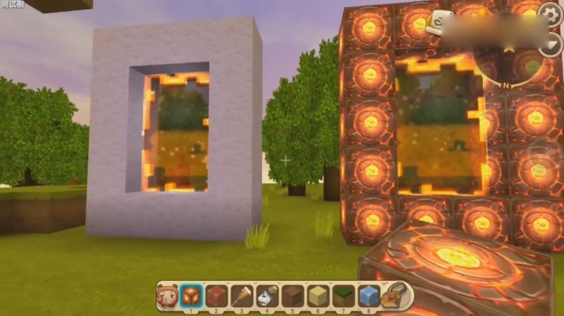 迷你世界:新版“天堂岛传送门”?天堂世界里的岩浆在水里?