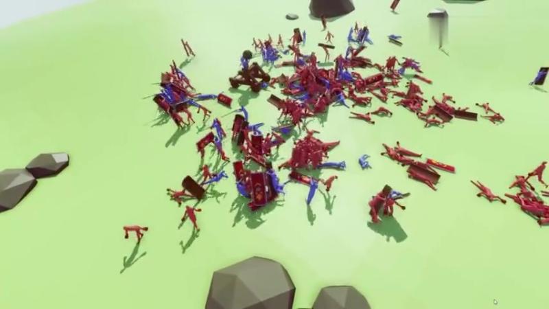 吴宝宝和表妹一起玩全面战争模拟器 最终表妹还是赢了吴宝宝