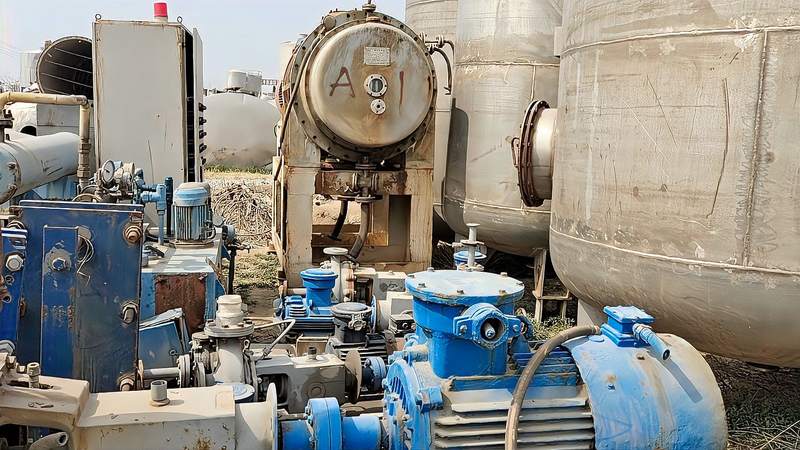 现货出售二手4吨双效钛材MVR蒸发器,附件齐全