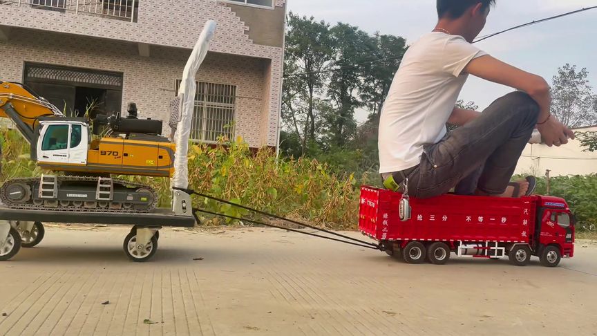 出发干活ߘ�#剪辑花絮 #挖掘机 #模型玩具 #模型工程车 #工程车