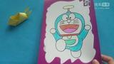 哆啦A梦 儿童水粉画 智力手工DIY 水彩画涂色手工教学 沙画小豬猪...