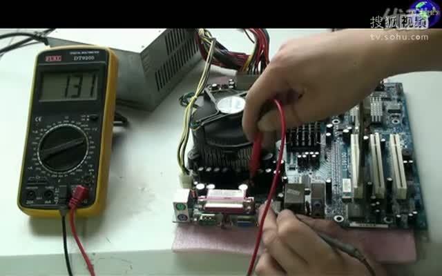11电脑主板维修实例---能加电不能启动故障