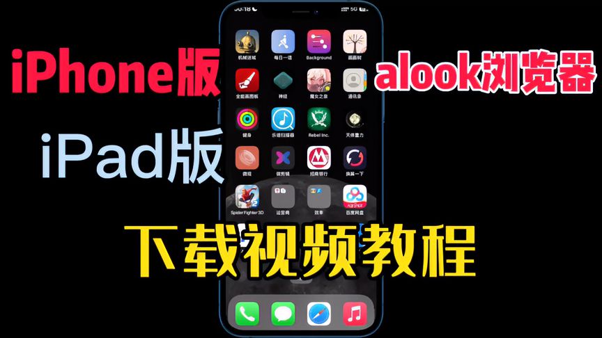 iPhone版苹果版iOS版iPad版alook浏览器下载视频教程!如何在iPho