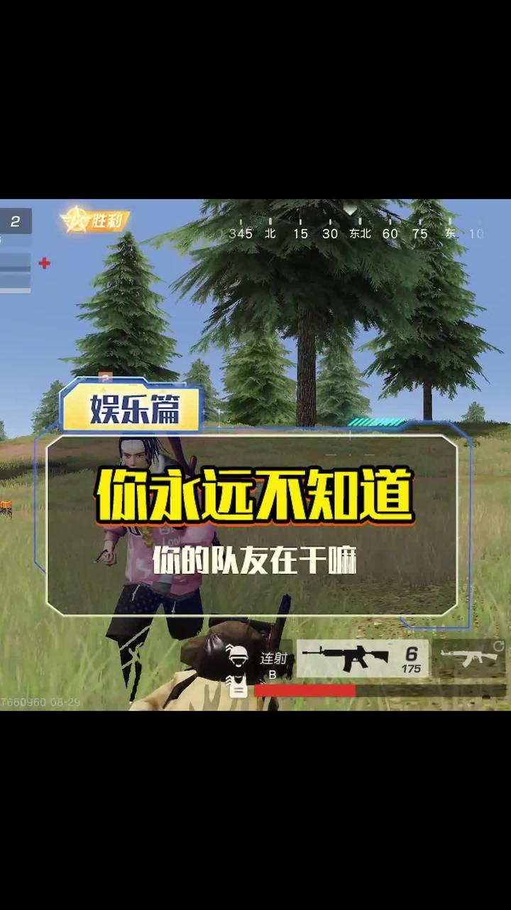 你永远不知道你的队友在干嘛 #荒野行动 #荒野行动战火不熄#荒野行动...