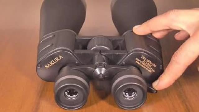 牛人展示口径100毫米双筒望远镜,放大20-180倍,看完.