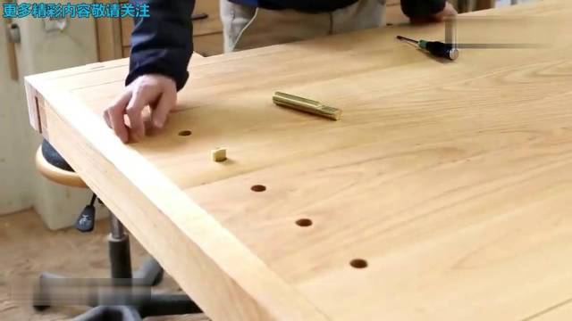 国外牛人制作实木木工桌,精品木工桌制作过程,精湛的技术!