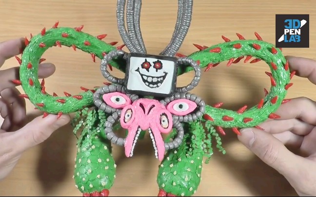 看牛人如何用3d打印笔做一个欧米茄小花~