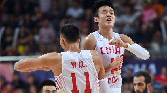 中国对约旦,世界杯预选赛,中国男篮后期发力取胜。