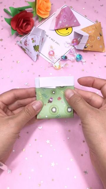 做个可爱的小盲盒,快来拆盲盒哦#手工#折纸