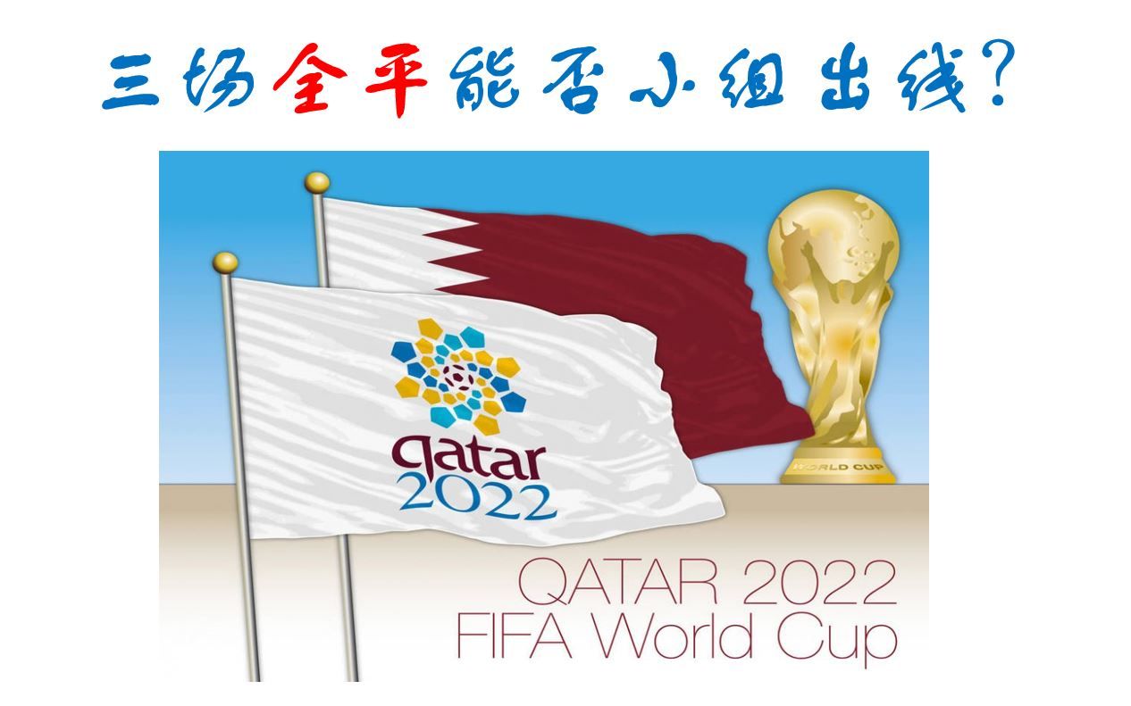 世界杯小组赛三战全平能否出线?可以,而且情况不止一种!