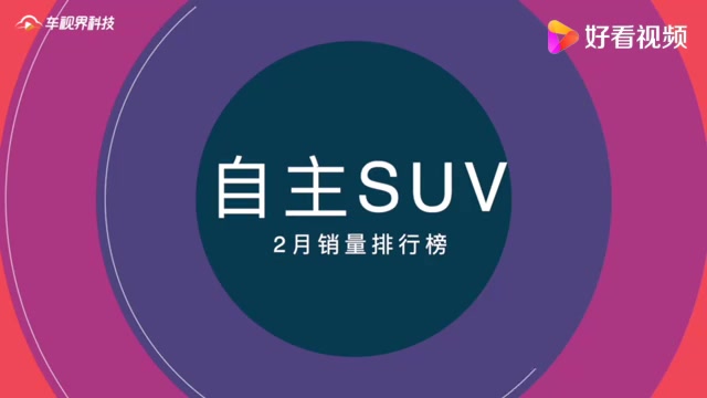 2021年2月自主SUV销量排行榜,长安CS75夺得冠军