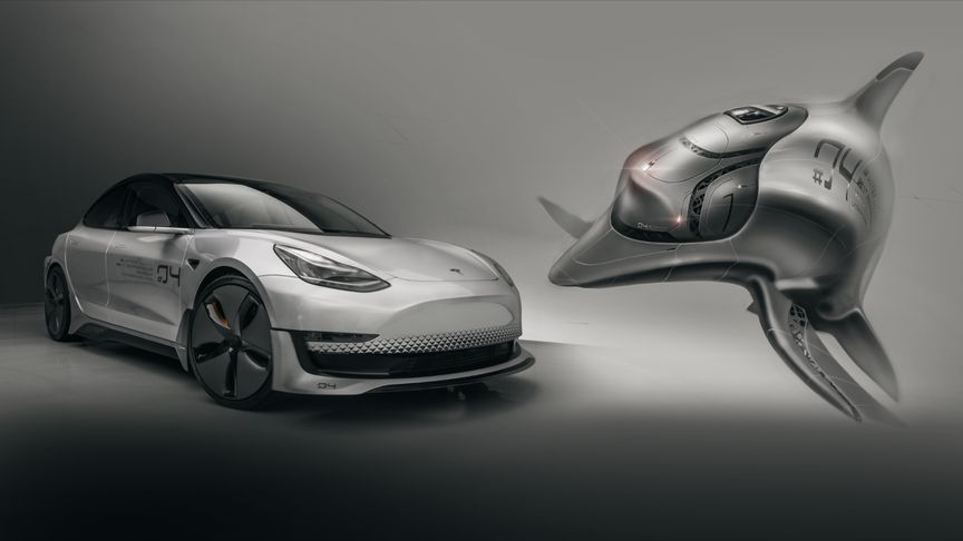 电动车也能玩改装?国人运用仿生学设计量产MODEL 3外观套件!