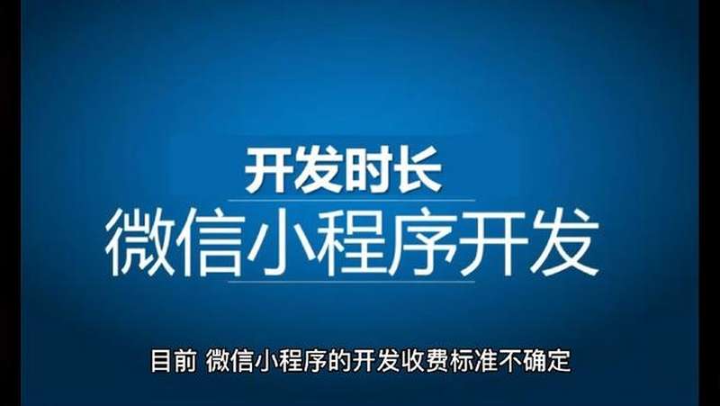 微信小程序开发收费价目表,微信小程序一般怎么收费的?