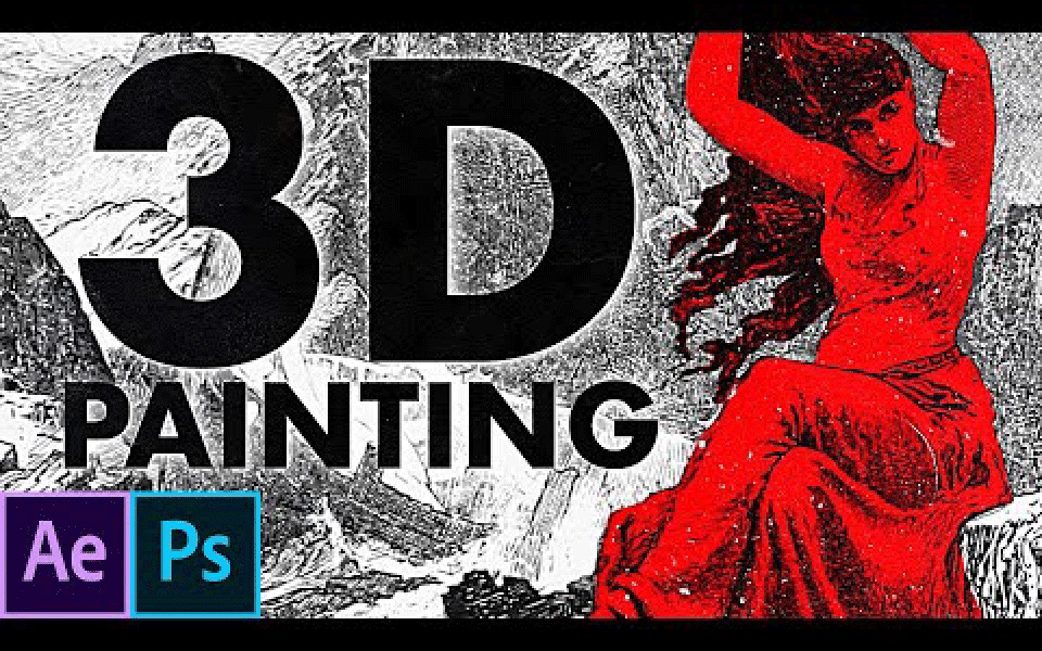 【AE教程|油管搬运】3D卡片制作教程(需用ps)