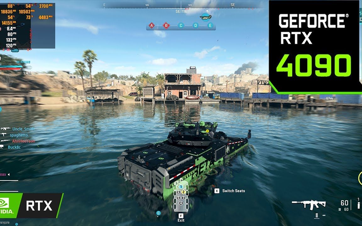 大型游戏战争 使命召唤现代战争2 RTX 4090 24GB(4K最大设置DLSS ...