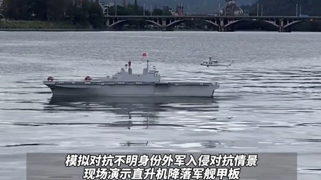 全国航海模型锦标赛,辽宁舰“航母编队”模型模拟海战场面壮观