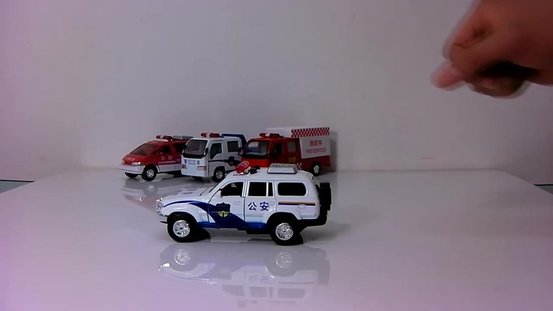 玩具 合金汽车模型 公安警车