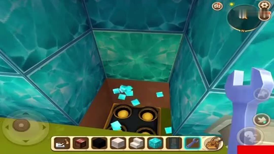 迷你世界新玩法之制作电视机 电冰箱 家用电器 笑笑小悠我的世界