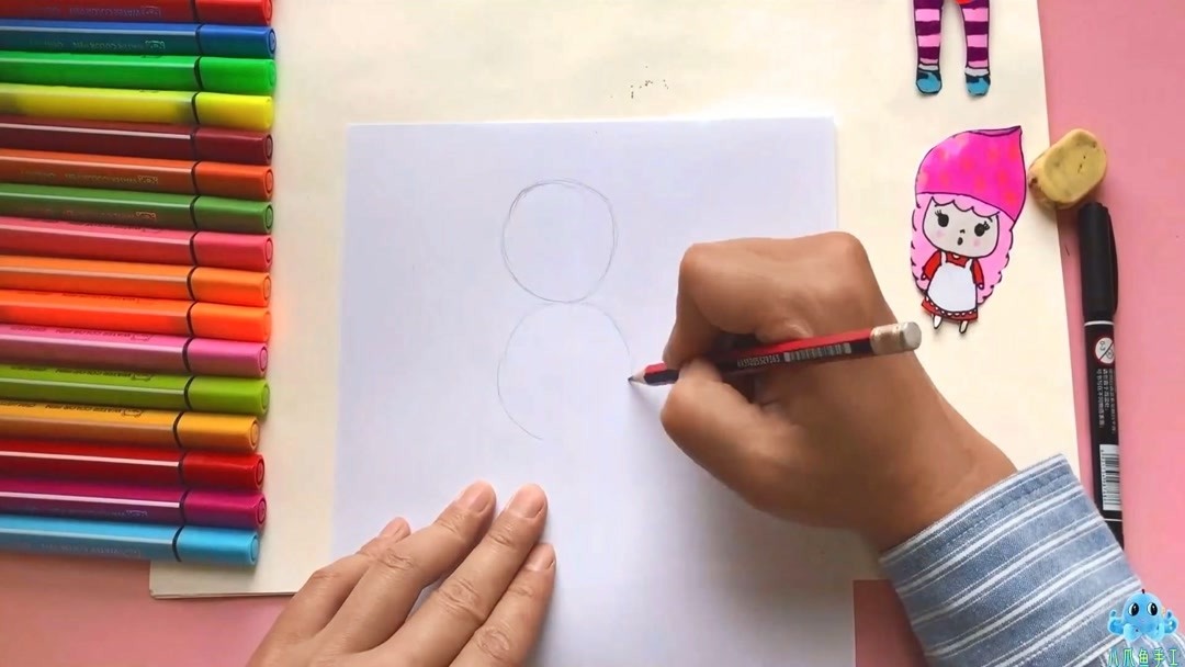 儿童绘画手工4分钟教你制作婴儿纸娃娃,简单有趣又好玩