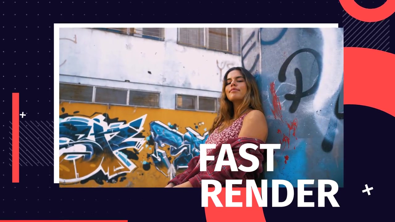 AE模板—时尚活力创意的动态开场白AE模板