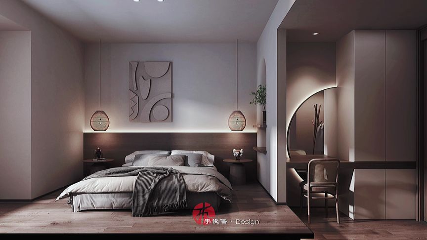 做地台,取消床,这种感觉你接受吗?#卧室设计