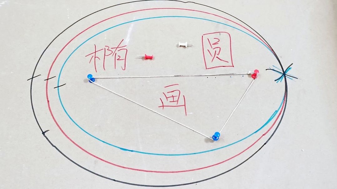 装修电工绝活:只用2个钉子和一根线就能画出椭圆,真是大开眼界