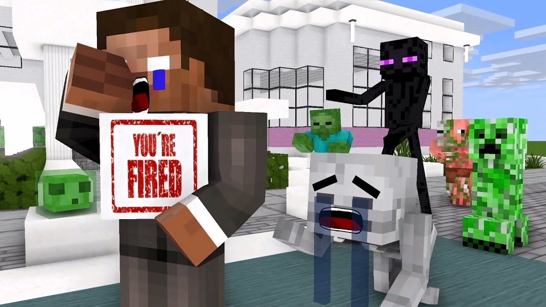 我的世界怪物学院:him被怪物学院炒鱿鱼了,太惨了