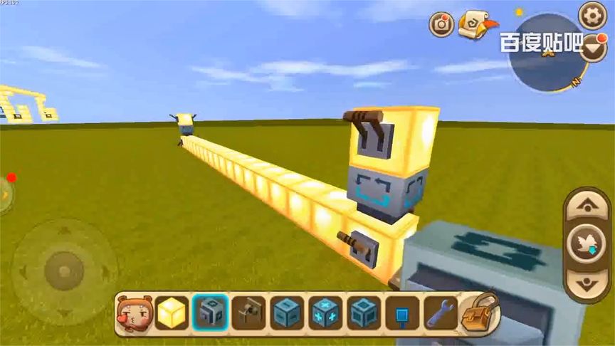 迷你世界:用转轴方块做的超高速移动装置!