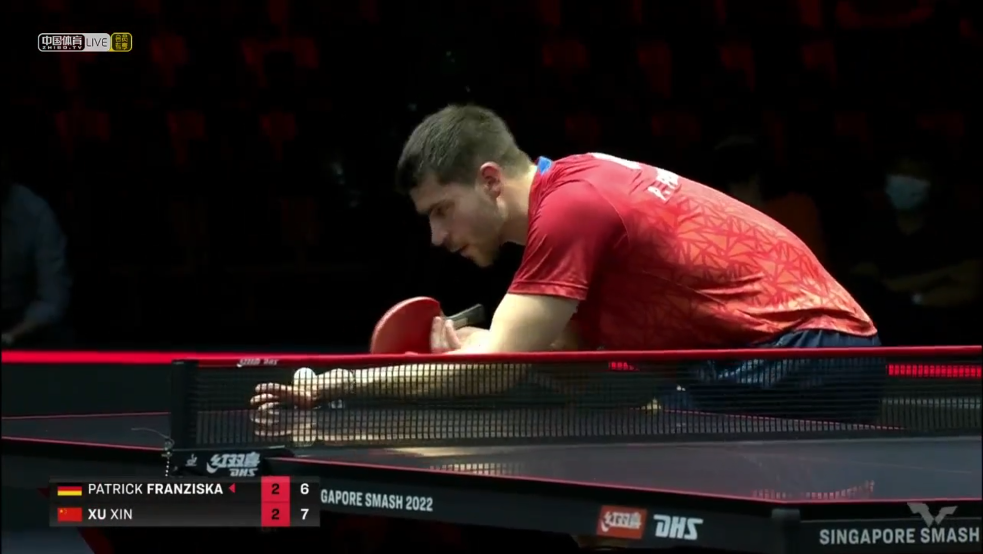 ...输出 许昕vs弗朗西斯卡 2022年WTT新加坡大满贯 男单1/8决赛 精华版