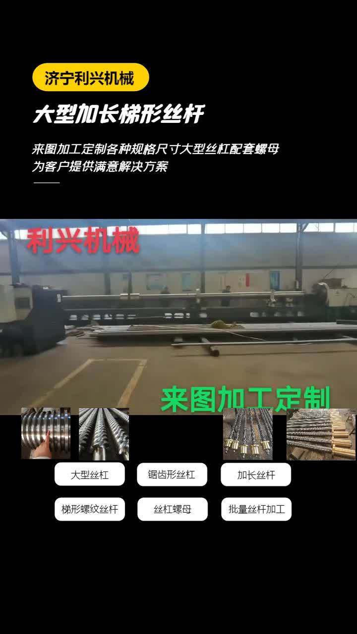 大型丝杠梯形丝杆螺母配合传动响声怎么控制