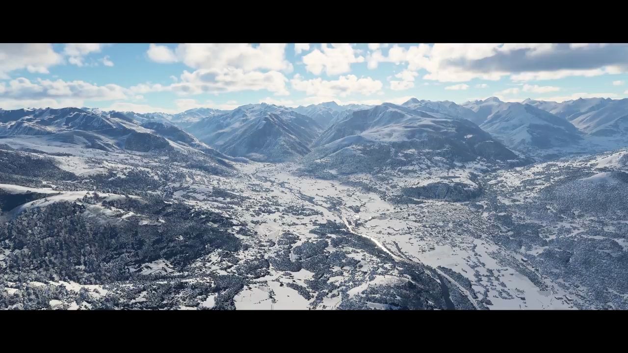 俯瞰雪原 《微软飞行模拟》新年特别宣传片“Let it snow!”。