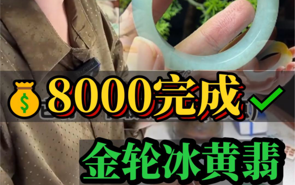 秋日暖阳般的黄翡,这只镯子你们爱了吗?#翡翠手镯#翡翠