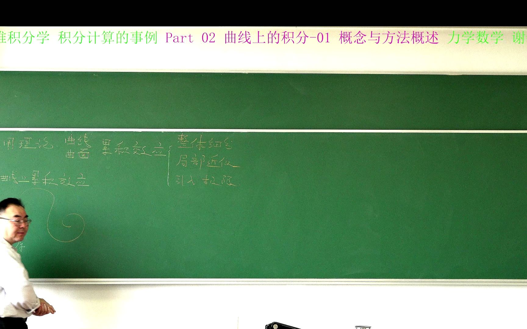 高维积分学 积分计算的事例 Part 02 曲线上的积分-01 概念与方法概述
