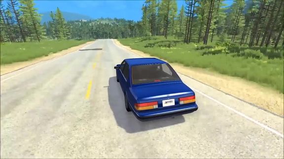 车祸模拟:道路不平导致汽车碰撞车祸