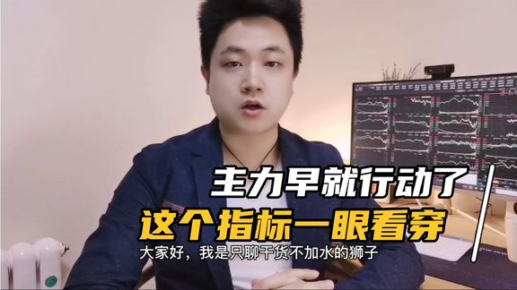 主力资金有动作?这个指标一眼看穿!(很多人还不知道)