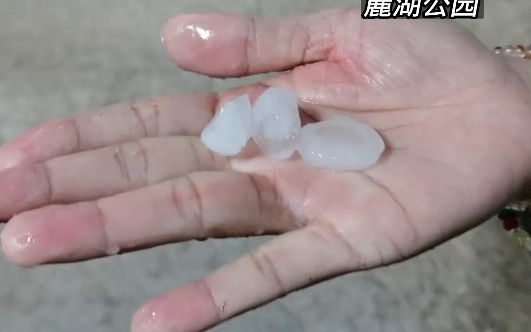 当广州人遇上冰雹:拍!