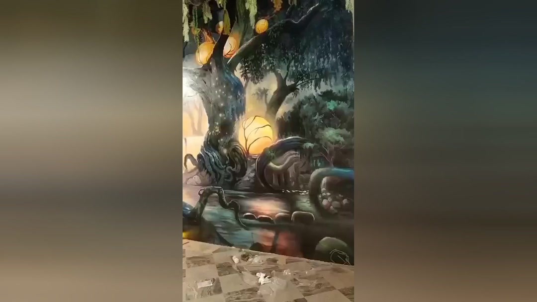 教你们如何画一片森林。答应我看到最后,不会剪辑视频,剪辑了好久,...