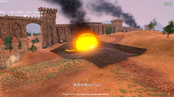 史诗战争模拟:10000丧尸瞬间被秒杀,核弹的威力真是太恐怖了!