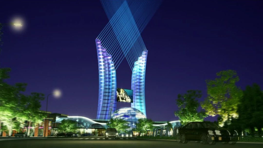 照明邦-3D夜景三维灯光动画教程ae户外亮化三维动画3d灯光动画