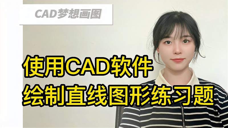 使用CAD软件绘制直线图形练习题